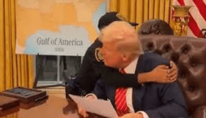 13-year-old US Secret Service agent's "Big Hug" for Donald Trump at ...