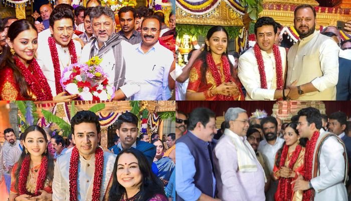 Tejasvi Surya Shivashri Skandaprasad Reception ತೇಜಸ್ವಿ ಸೂರ್ಯ & ಶಿವಶ್ರೀ ...