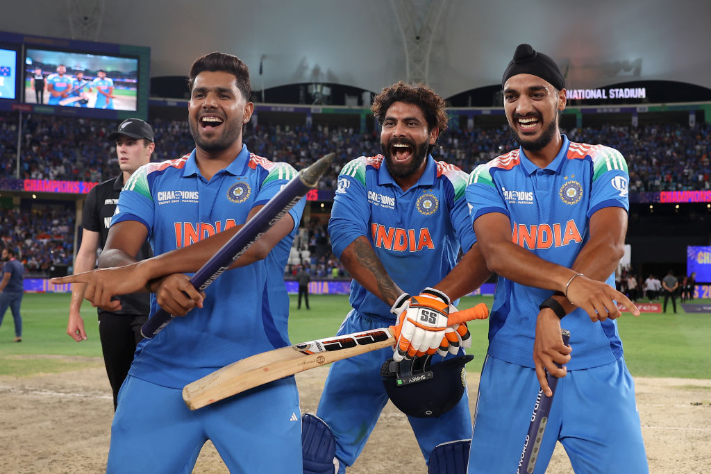 IND vs NZ, CT 2025 Final: Jadeja, Harshit and Arshdeep do 'gangnam ...