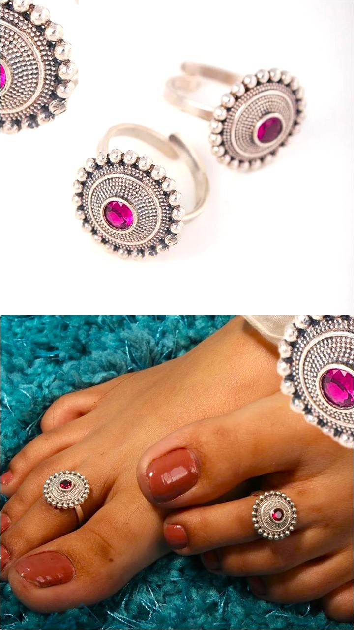 Elegant Silver Toe Rings Bichiya Designs for Women- elegant silver toe rings bichiya designs for ...