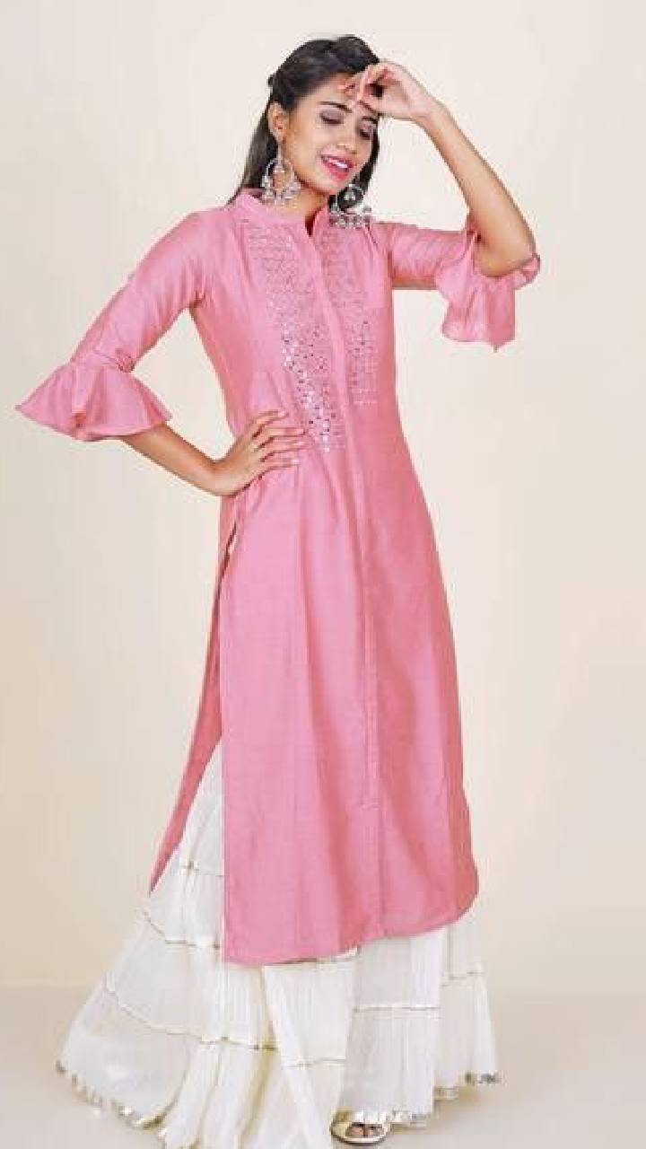 अम्मी-अब्बू ईद में मिलकर करेंगे तारीफ! चुनें 6 Frill Sleeves Suit ...
