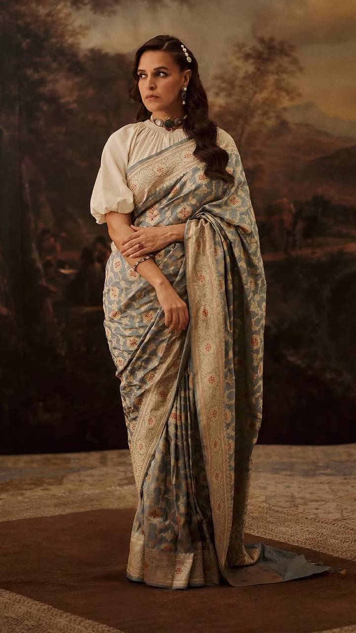 लंबे कद की होगी जमकर तारीफ, पहनें Neha Dhupia से 6 Blouse | Neha Dhupia ...