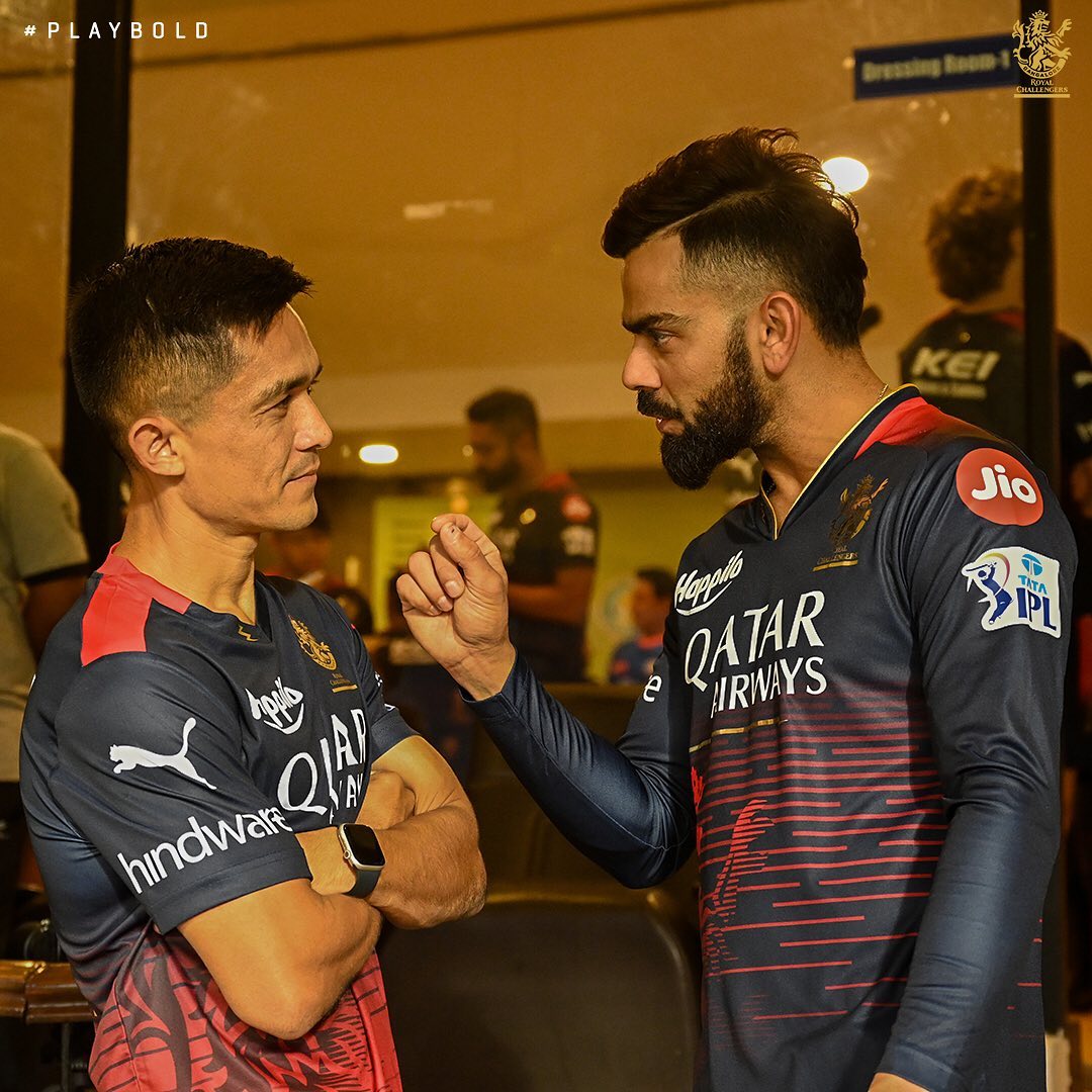 Sunil Chhetri's comeback: When Indian football captain trained with RCB's Virat Kohli & others ...