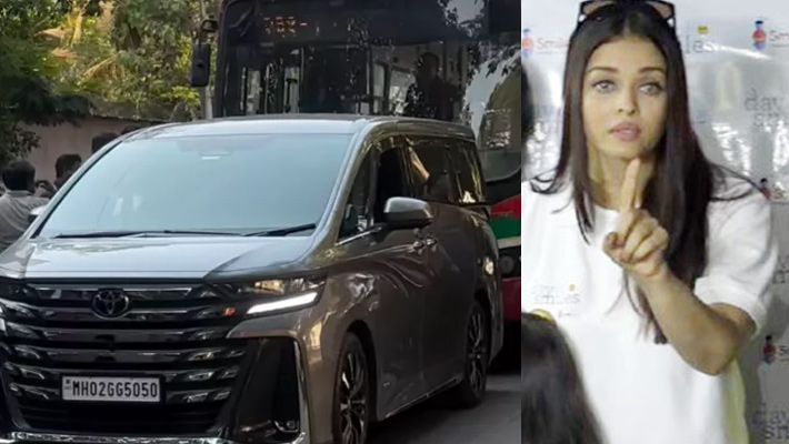 Actress Aishwarya Rai Bachchan's car hit by a bus | Asianet Newsable