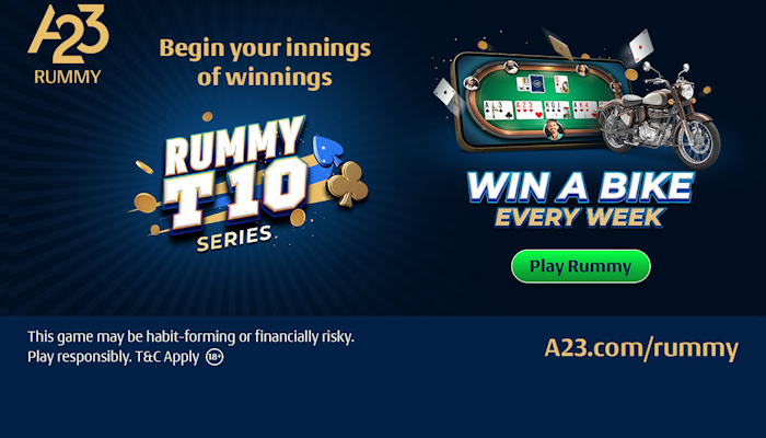 Play A23 Rummy T10 Tourney & Win Exciting Prizes Worth ₹30 Lakh ...