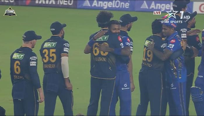 IPL 2025: Sai Kishore and Hardik Pandya share warm embrace after intense staredown in GT vs MI ...