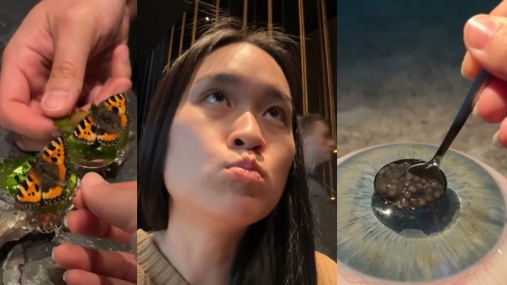 60 हजार खर्च कर महिला ने खाई तितलियां, खून की मिठाई, शेयर किया वीडियो ...