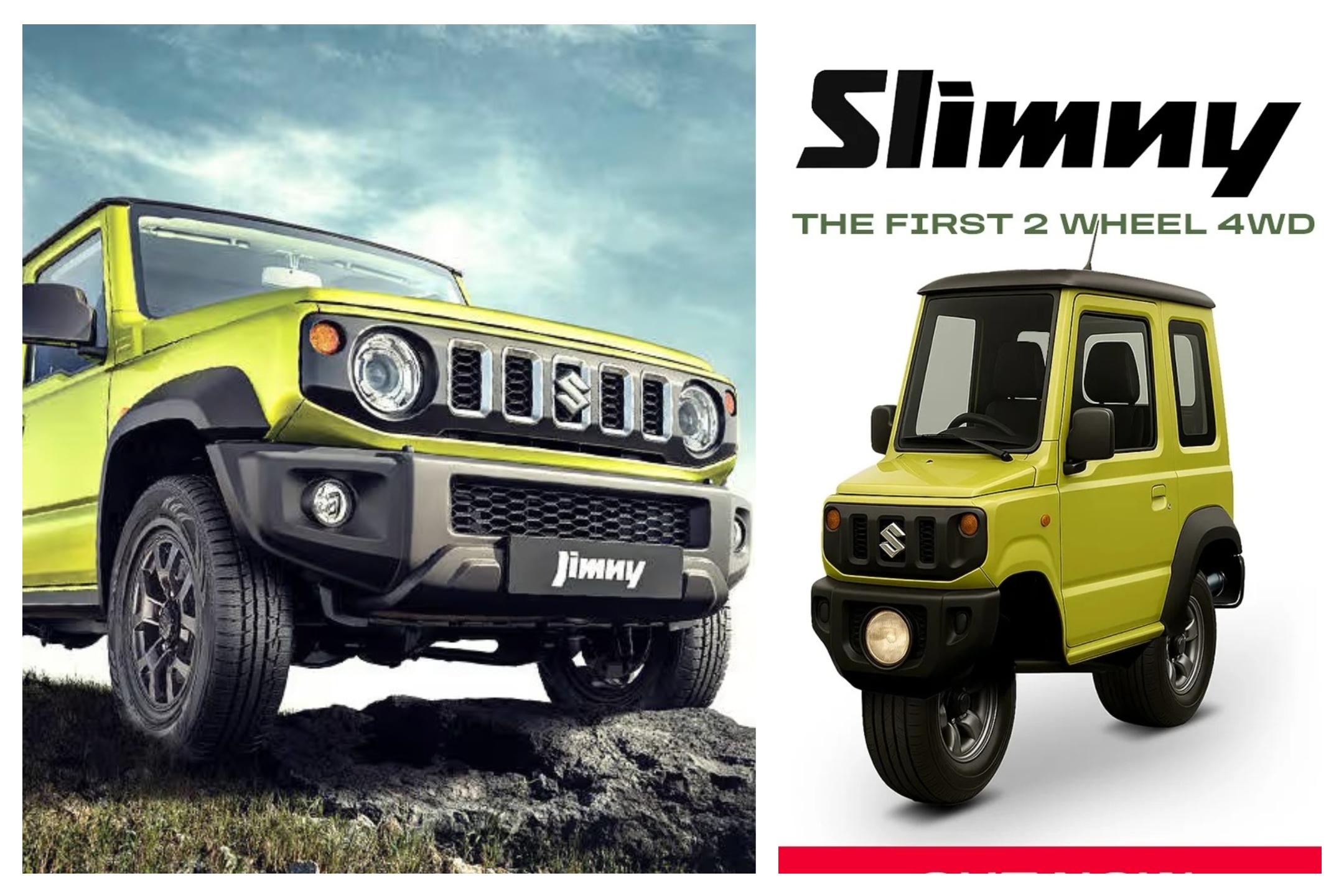 Worlds First 4X4 Bike: உலகின் முதல் 4 X 4 பைக் Slimny! சேட்டை புடிச்ச ...