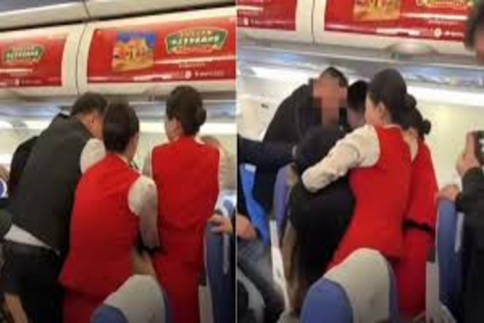 Woman bites air hostess during dramatic fight over body odour on ...