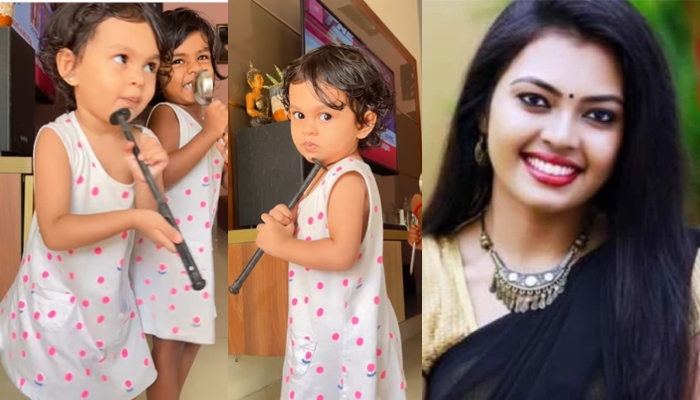 Actress mridula vijay daughter: മൈക്കില്ലെങ്കിലെന്ന് തവിയും കോലും ...