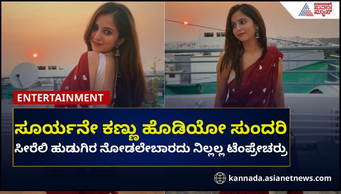 Niveditha Gowda ನೇಸರನೇ ಕಣ್ಣಾಕುವಂತೆ ಸೀರೆಯುಟ್ಟ ಚಂದನದಗೊಂಬೆ | Actress Niveditha Gowda Saree Look ...