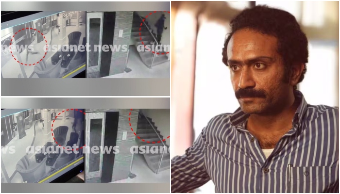 cctv video of shine tom chacko escaping from hotel room while police ...