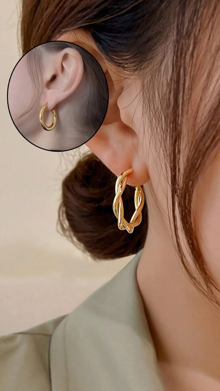 7 Gold Earrings Designs for Daily Wear- Asianet Newsable