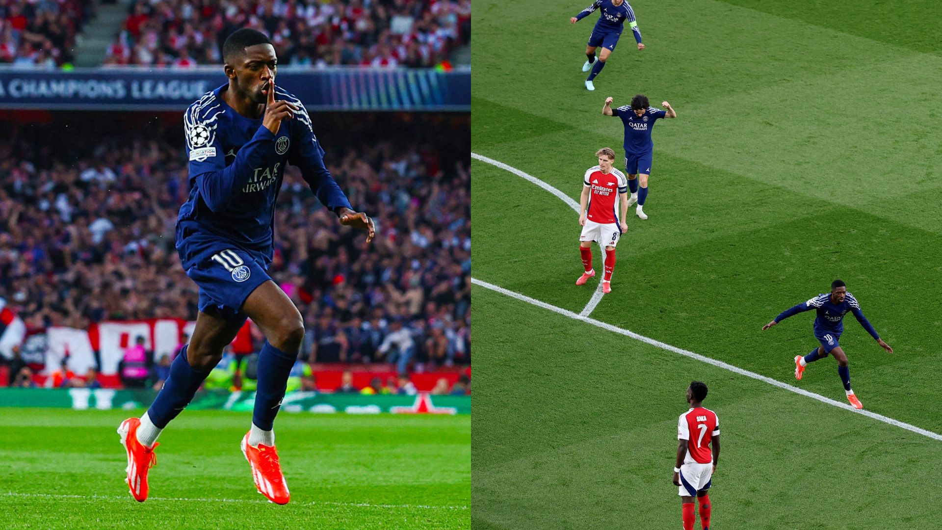 আর্সেনালের ঘরের মাঠে গিয়ে ডেম্বেলের একমাত্র গোলে জয়ী পিএসজি | Ars Vs Psg Ucl Semifinal Uefa ...