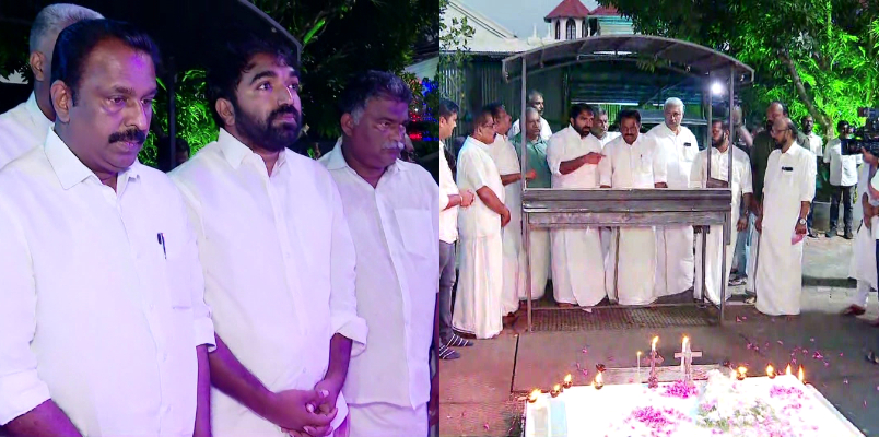 Vizhinjam seaport| കോവളം എംഎൽഎ ഉമ്മൻചാണ്ടിയുടെ കല്ലറയിൽ | Vizhinjam ...