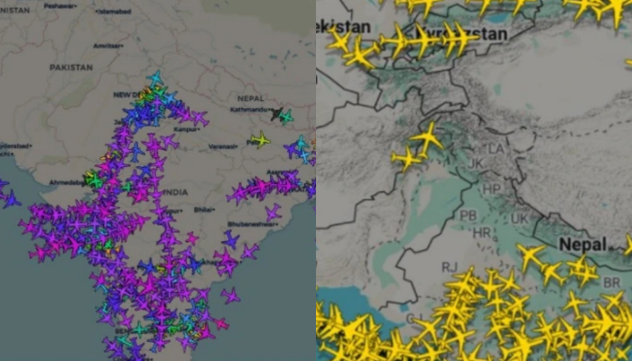 Pakistan Airspace:പാകിസ്ഥാൻ ആകാശം ശൂന്യം, ഉപഗ്രഹചിത്രം വൈറൽ | Sky And ...
