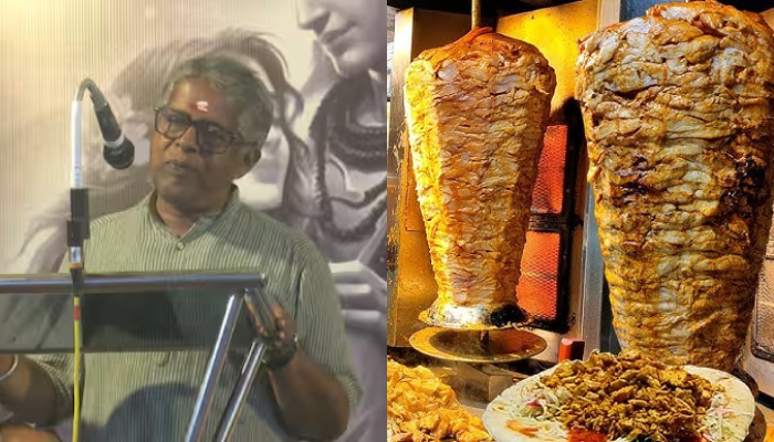 Kerala RSS leader NR Madhu comment against Shawarma 'കഴിക്കുന്നത് ഷവ ...
