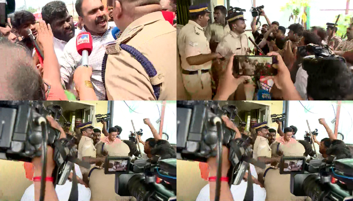 National Highway collapse incident; Clashes during Youth Congress march to construction company ...