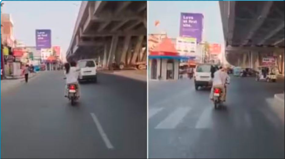 Slipper Smackdown: Woman Beats Husband on Bike Ride in Viral Video ...