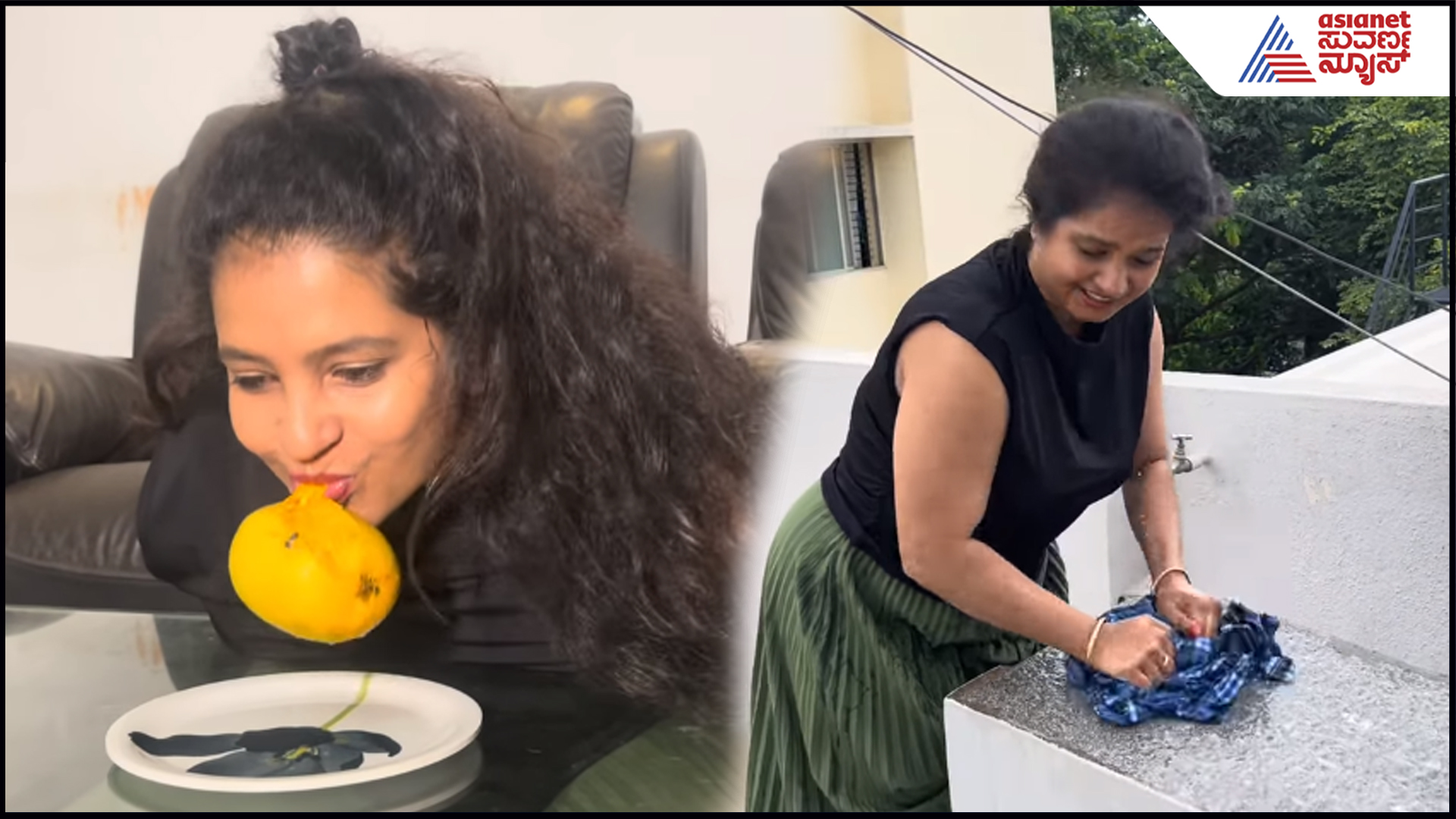 Shubha Poonja: ಕೈ ಸಹಾಯವಿಲ್ದೇ ಮಾವು ತಿಂದು, ಪಾತ್ರೆ ಸೋಪ್ ನಲ್ಲಿ ಬಟ್ಟೆ ತೊಳೆದ ಶುಭಾ ಪೂಂಜಾ! | Peeling ...