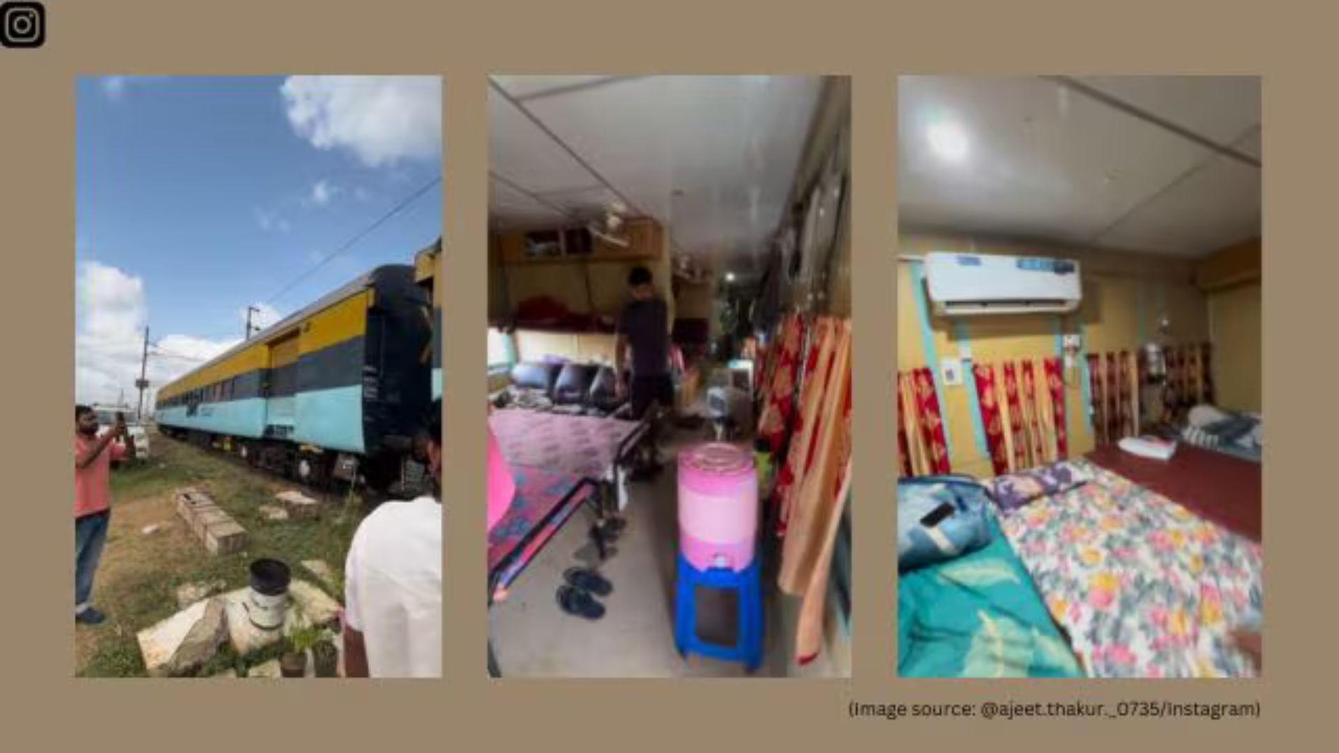 ಹಳೆ ರೈಲು ಬೋಗಿ ಮನೆಯಾಗಿ ಪರಿವರ್ತನೆ: ವೈರಲ್ ವಿಡಿಯೋ Viral Video Old Indian Railways Coach Ingeniously ...