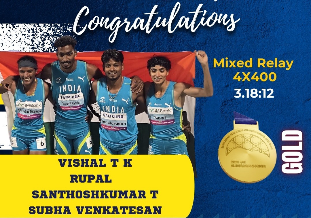 Asian Athletics Championships: India win gold in mixed relay, 4 others ...