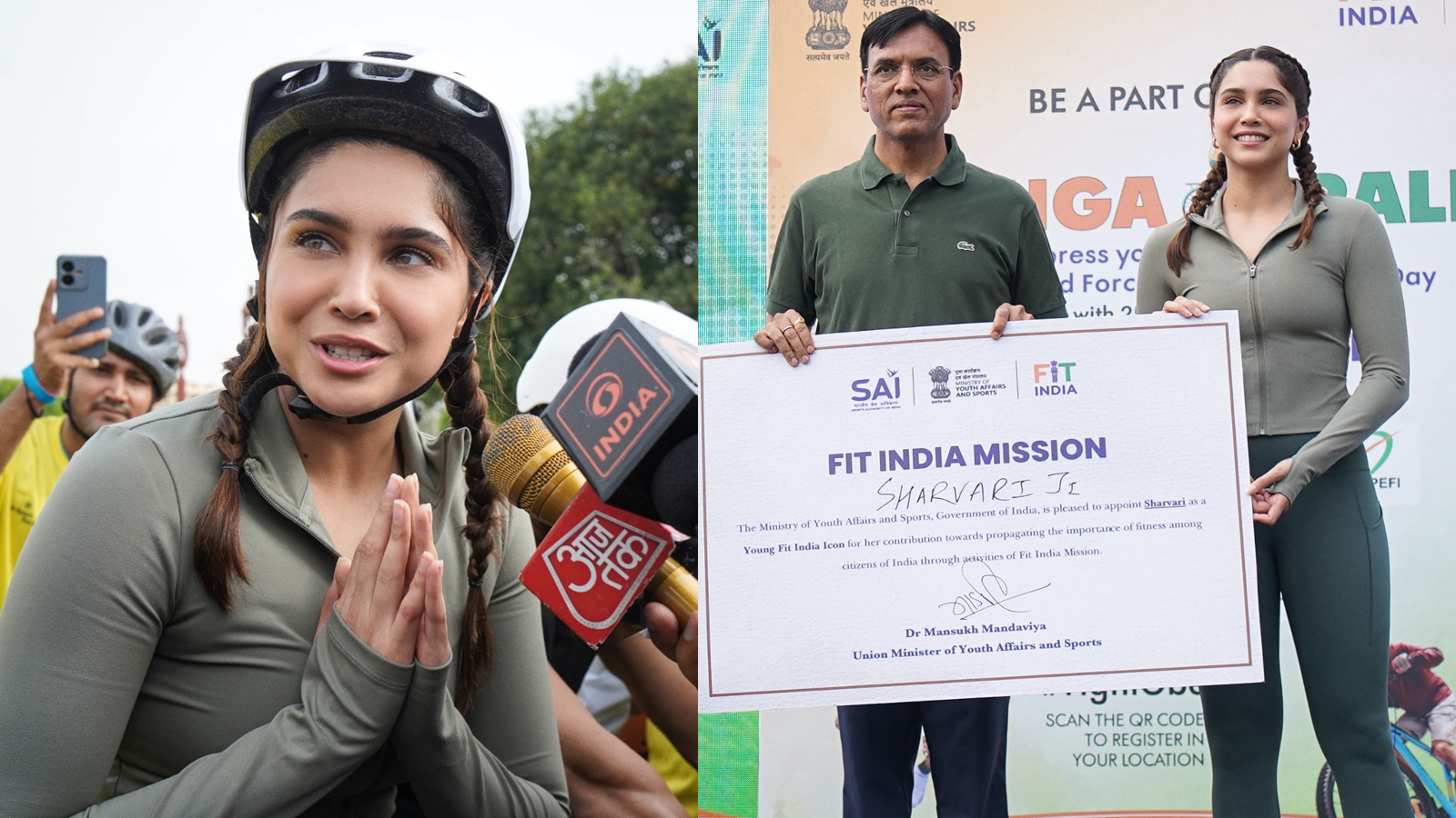 Sharvari Wagh named Young Fit India icon, inspires Nation to get moving ...