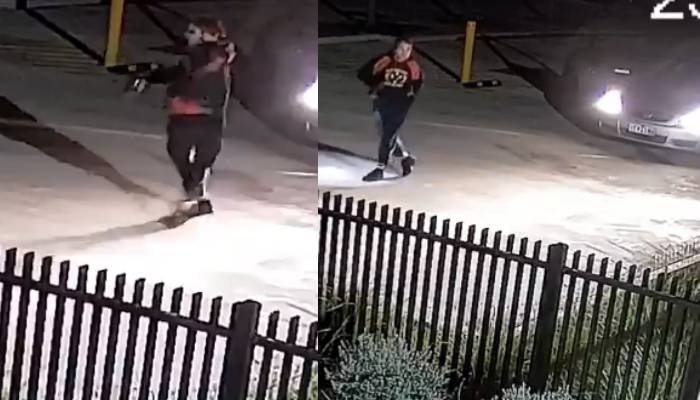 എത്തിയത് കാറിൽ, ചുവപ്പും കറുപ്പും ഹൂഡി വേഷം, സ്കൂളിന് മുന്നിലെത്തി ഡാ ...