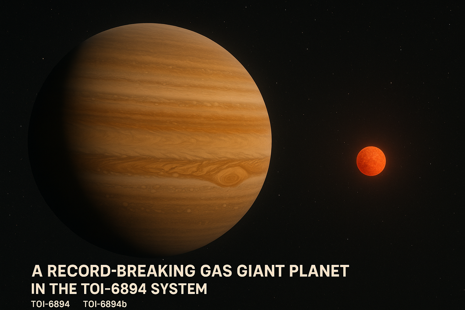 Gas giant around tiny star challenges space theories? Latest discovery ...