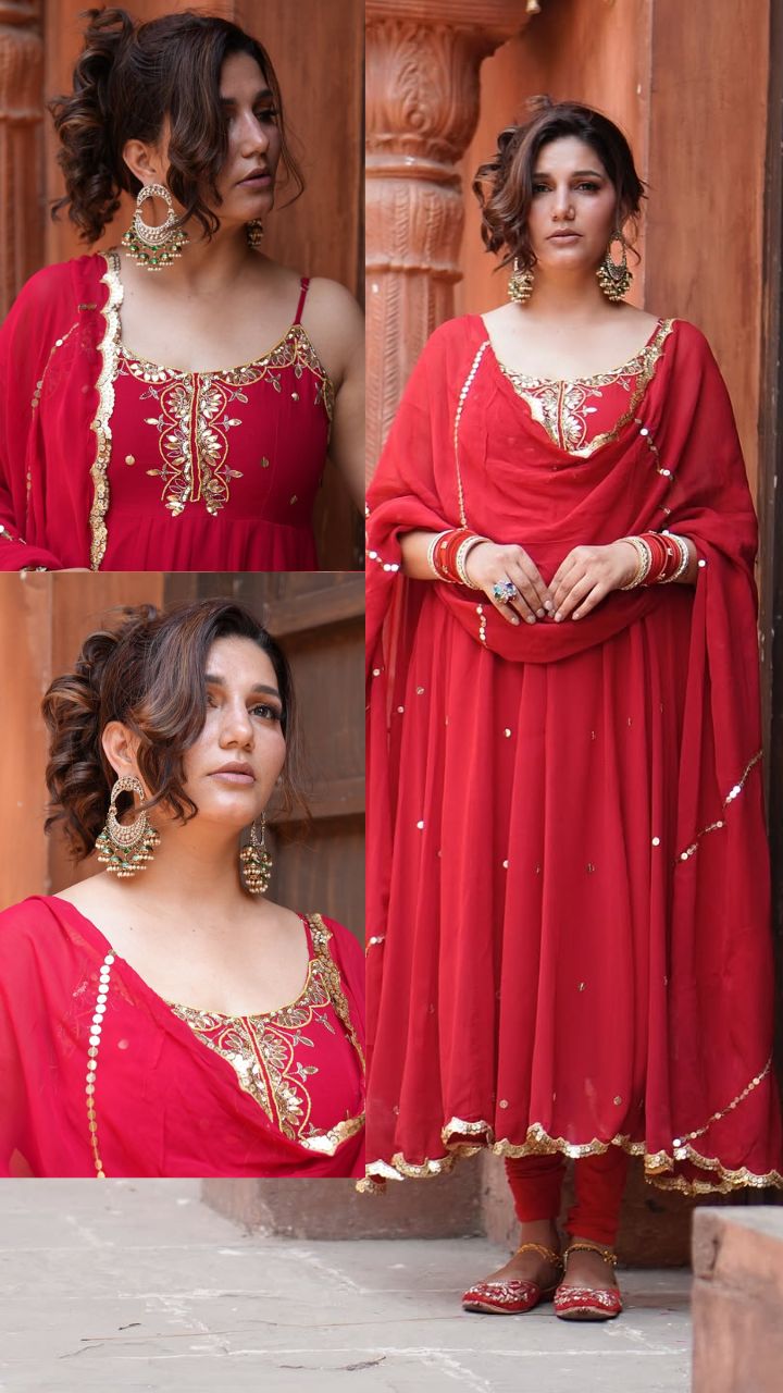 Vat Purnima 2025 Look: रेड सूट + सिंदूरी बिंदी = वट पूर्णिमा पर कंप्लीट ...