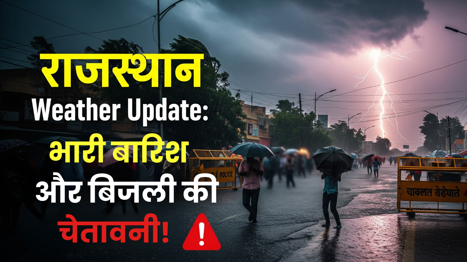 Rajasthan weather update: बदल रहा है मौसम का मिज़ाज, कई जिलों में भारी बारिश और जलभराव की ...