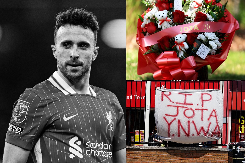 RIP Diogo Jota: Anfield flooded with tributes as Liverpool fans ...