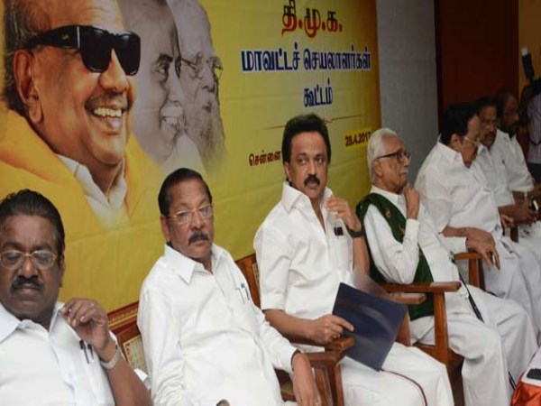 தொடங்கியது திமுக மா.செ கூட்டம் - ஸ்டாலின் முக்கிய ஆலோசனை!!