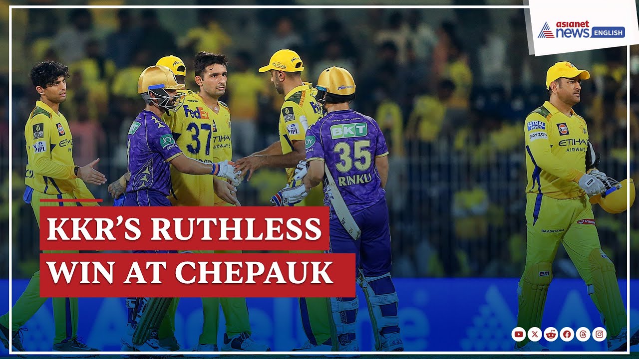 CSK vs KKR Highlights: Narine’s All-Round Masterclass Destroys Chennai at Chepauk - Asianet Newsable