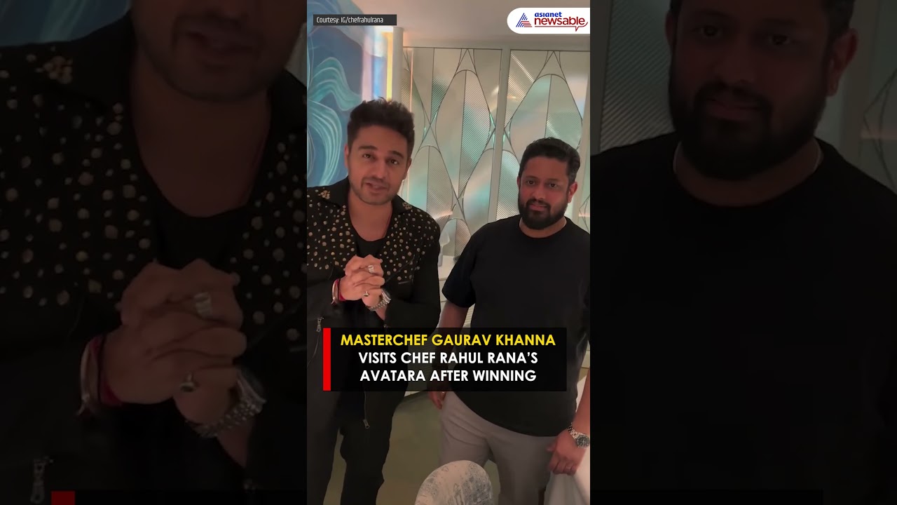 MasterChef Gaurav Khanna Visits Chef Rahul Rana’s Avatara after Winning | Asianet Newsable