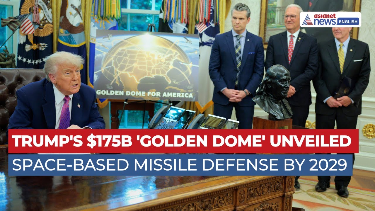 Trump Unveils $175B 'Golden Dome' | America's Space-Age Missile Shield ...