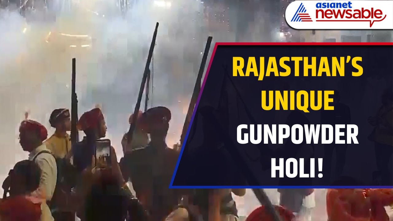 Rajasthan’s Menar Lights Up with Unique GUNPOWDER HOLI Celebration ...