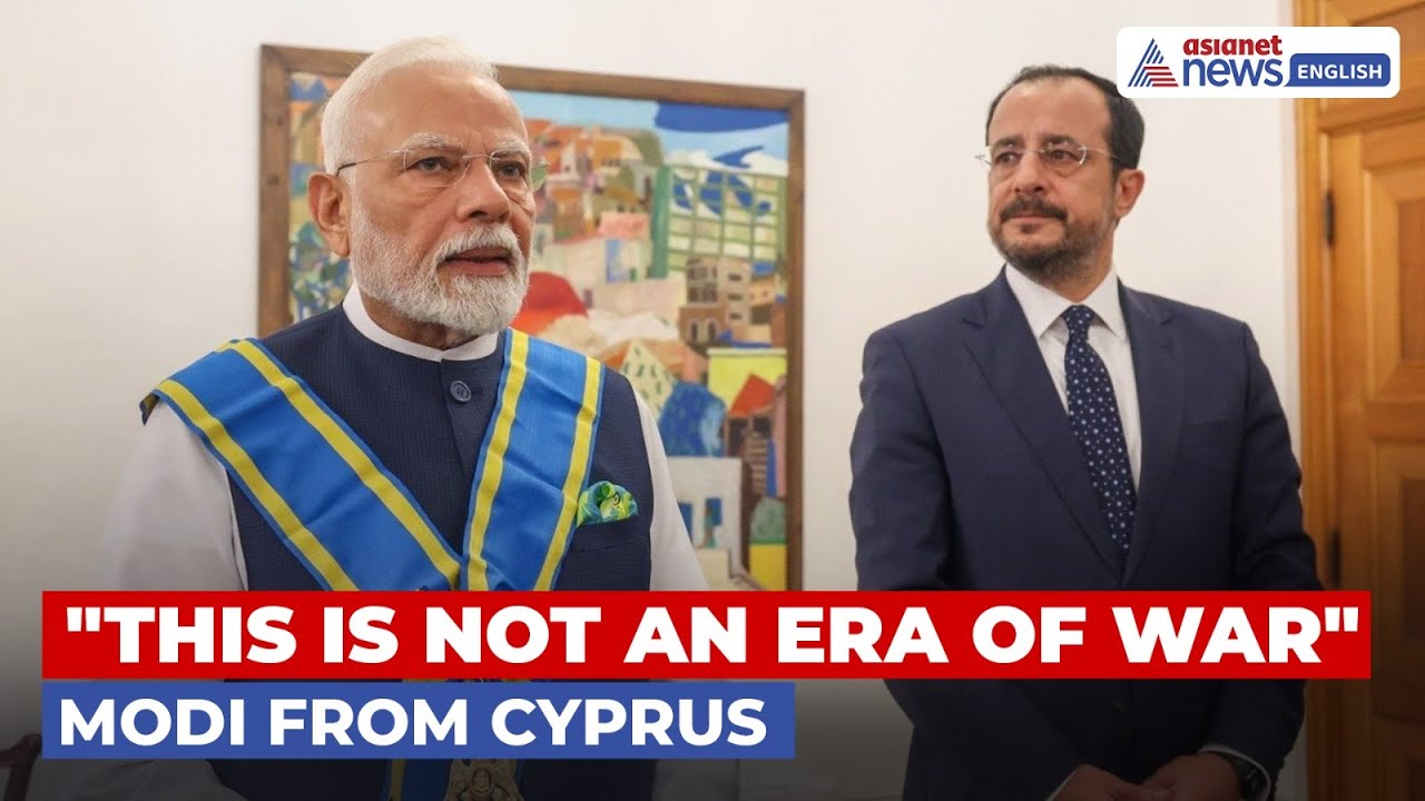 PM Modi’s Message from Cyprus: 'This Is Not an Era of War' | Asianet ...
